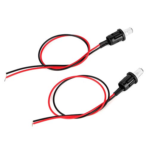 EBTOOLS for car Alarm led Light Fake car Alarm, Blinking led car Alarm Light 1 Pair DC 12V Car LED Alternating Alarm Dash Mount Light Flashing red led 12v
