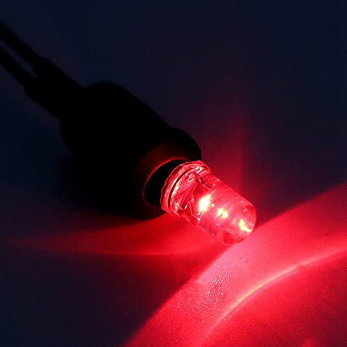 EBTOOLS for car Alarm led Light Fake car Alarm, Blinking led car Alarm Light 1 Pair DC 12V Car LED Alternating Alarm Dash Mount Light Flashing red led 12v