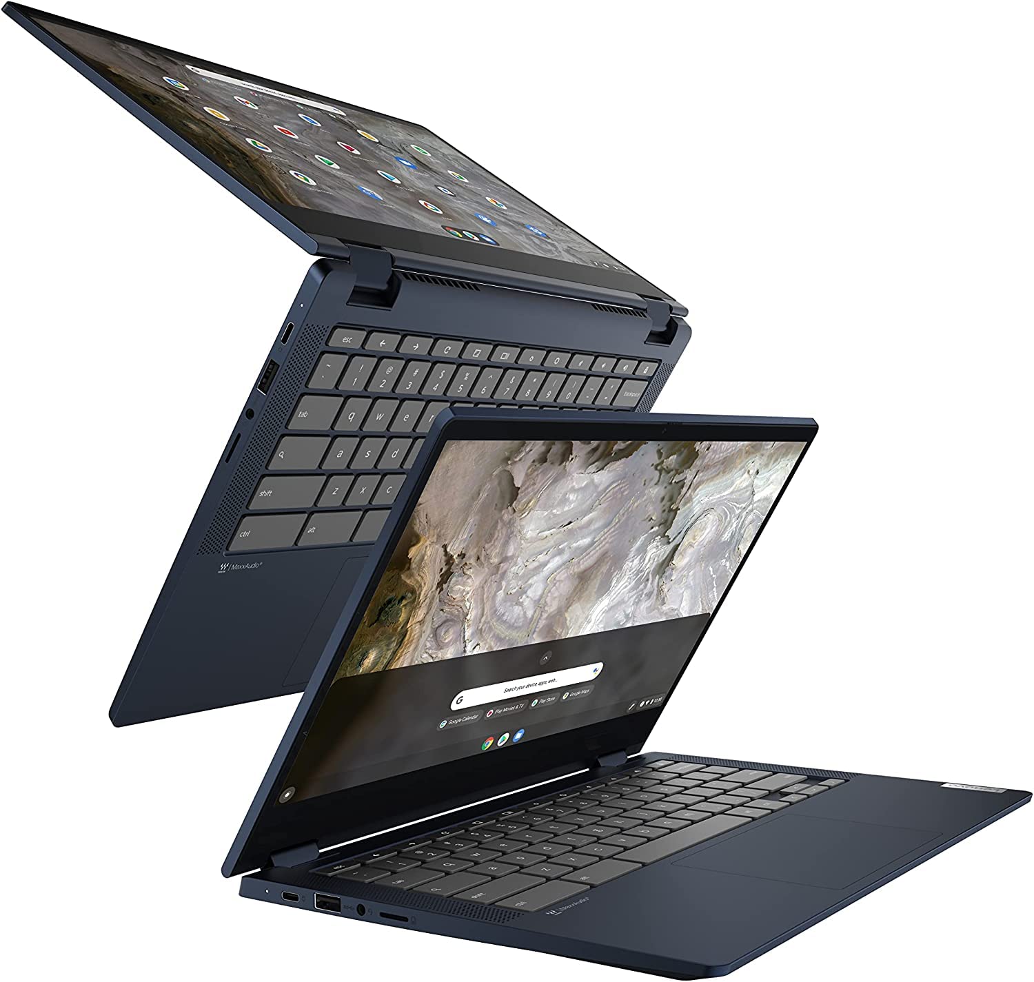 Lenovo 2022 IdeaPad Flex 5i Chromebook Laptop, 13.3 Inch FHD Touch Display, Intel Core i3-1115G4, 8GB RAM, 512GB SSD, Wi-Fi 6, Bluetooth 5.1, Chrome OS, Bundle with JAWFOAL