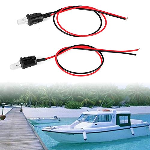 EBTOOLS for car Alarm led Light Fake car Alarm, Blinking led car Alarm Light 1 Pair DC 12V Car LED Alternating Alarm Dash Mount Light Flashing red led 12v