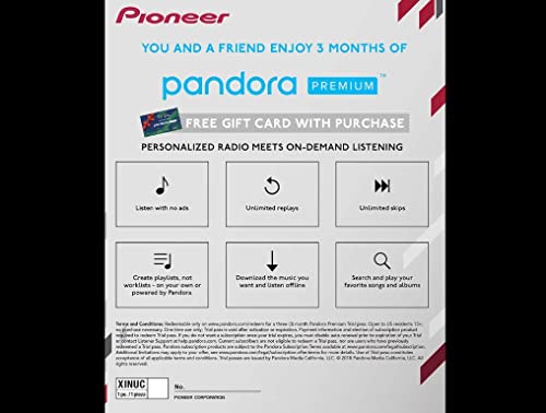 Pioneer MXT- S3166BT Digital Media Receiver + (4) 6.5" 2 Way Speaker Bundle with Pandora Premium Trial