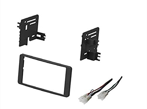 ASC Audio Car Stereo Dash Install Kit and Wire Harness for Installing an Aftermarket Double Din Radio for Select 2003-2006 Toyota Tundra, 2003-2007 Toyota Sequoia - No Factory Premium Amp