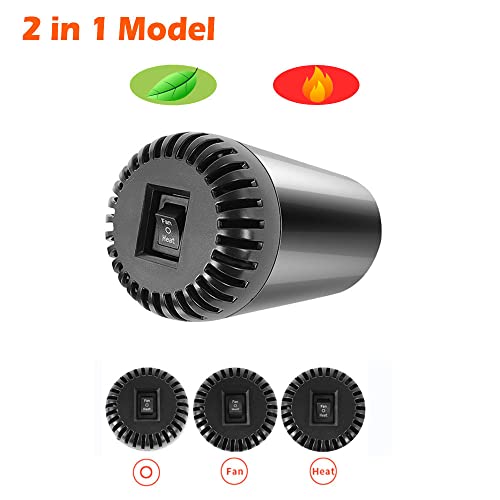 Car Heater 12V 150W 2 in 1 with Heating in Cigarette Lighter and Cooling Modes for Fast Heating Defrost Defogger, Suction Cup Portable Car Heaters Automobile Windscreen Fan