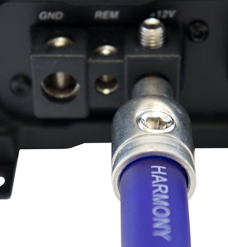 Harmony Audio HA-WR04 Car Stereo Power or Ground 1/0 to 4 Gauge Wire Reducer - Nickel Plated