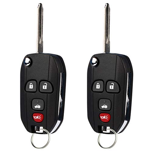 Flip Key Fob fits 2005-2010 Chevy Pontiac Saturn Keyless Entry Remote (15252034), Set of 2