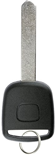 KeylessOption Replacement Chip Transponder Blank Car Ignition Key Blade for Acura Honda