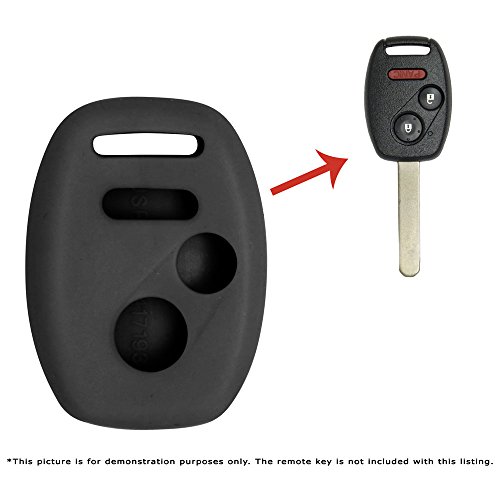 Keyless2Go Replacement for New Silicone Cover Protective Case for Remote Keys KR55WK49308 MLBHLIK-1T OUCG8D-380H-A - Black