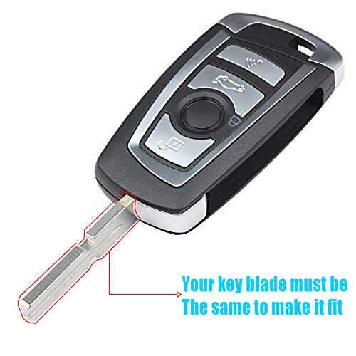 Keyecu EWS Modified Flip Remote Key 315MHZ ID44 1998-2005 for BMW 3 5 + 7 Series HU58