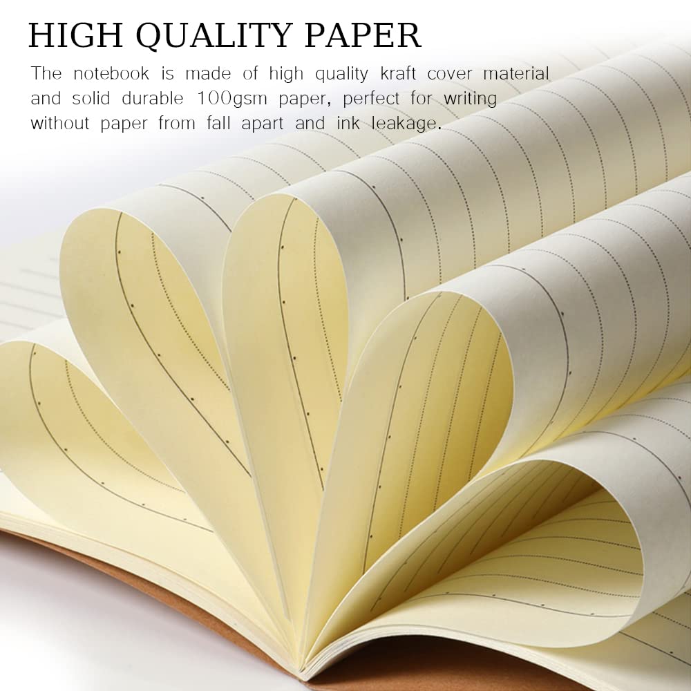 30 Pack Journal Notebook, Kraft Cover 80 Pages Lined Paper Journal for Traveler, Notes, Memo - Bulk Journals Sewn Brown Notebook for School Supplies, Office Supplies, 8'' x 5.6''