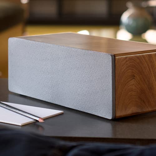 Audioengine B2 Wireless Bluetooth Speaker | Home Music System, Retro Tabletop aptX Bluetooth Speaker, Mini Stereo System | AUX Audio Input for Phone, Tablet, Computer (Walnut Real Wood Veneer)