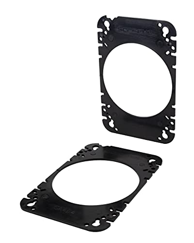 Scosche Compatible with Select Import and Domestic Vehicles Universal 4" x 6'' to 4" Speaker Adapters (1 Pair) SA464