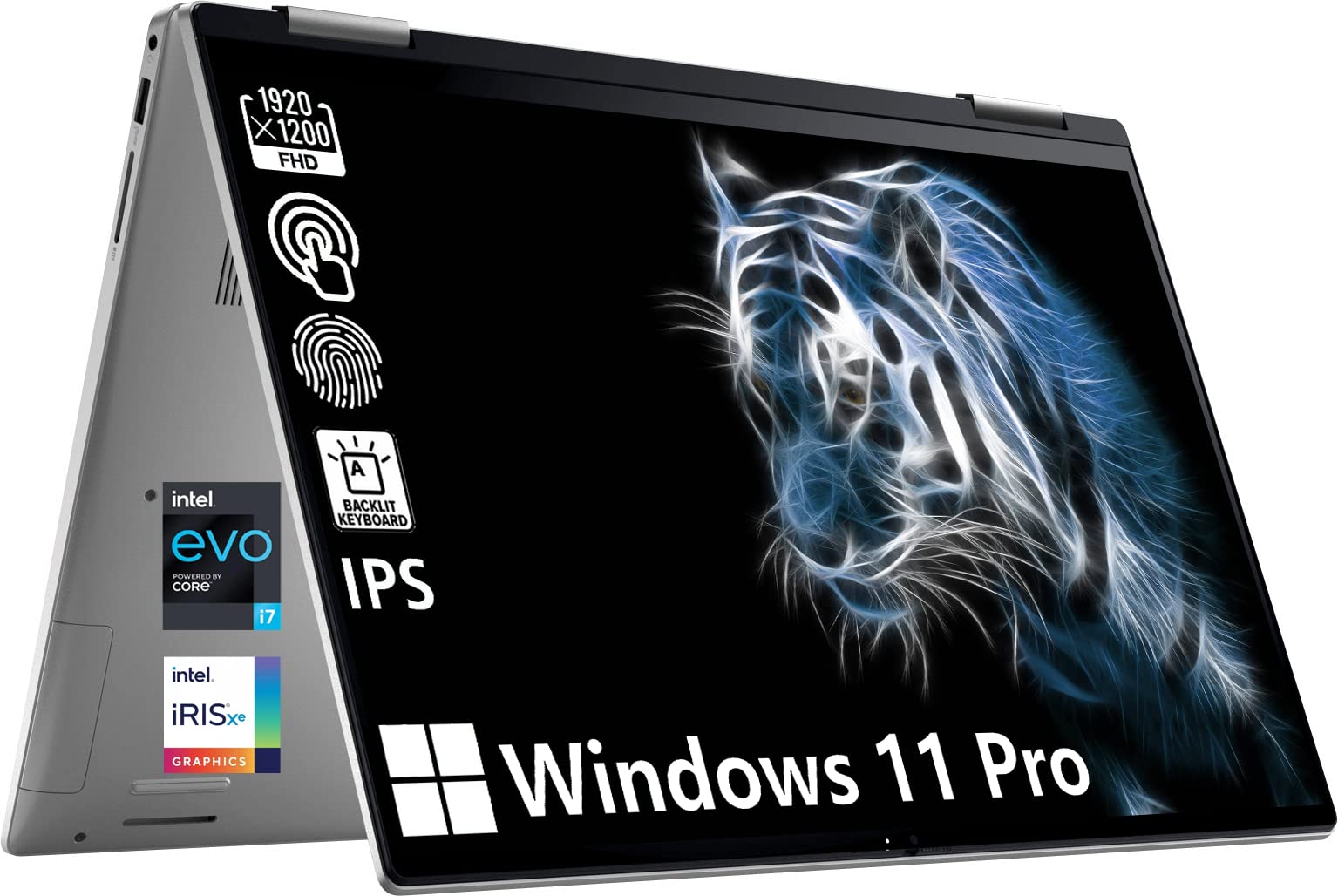 Dell Inspiron 7620 2-in-1 Business Laptop, 16" WUXGA Touchscreen, 12th Gen Intel Evo i7-1260P, Windows 11 Pro, 64GB RAM, 2TB SSD, Backlit Keyboard, Fingerprint Reader, Type-C, Long Battery Life
