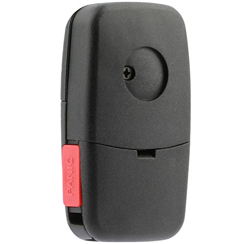Replacement Keyless Entry Remote Flip Key Fob fits 1998 1999 2000 2001 VW Beetle, Golf, Jetta, Passat (HLO1J0959753F)