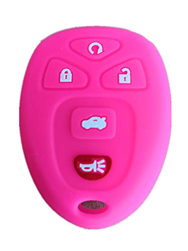 KAWIHEN Key Fob Cover Compatible with Buick Cadillac Chevrolet Chevy GMC Pontiac Saturn 5 Buttons key fob KOBGT04A 22733524 10305091 10305092 OUC60270 OUC60221 15913415 15857839