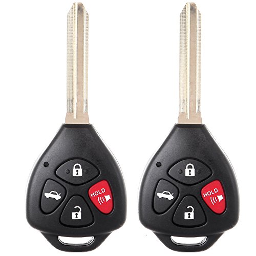 SELEAD Flip Key Fob 4 Buttons Keyless Entry Remote fit for 2006-2015 for Scion FR-S for Subaru BRZ for Toyota Avalon Camry Corolla RAV4 Antitheft Keyless Entry Systems HYQ12BBY 2pcs US Stock