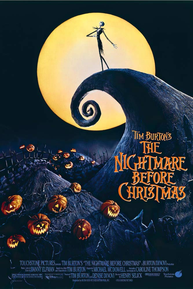 NBX Tim Burton's The Nightmare Before Christmas - Framed Halloween Poster (24 x 36 inches)
