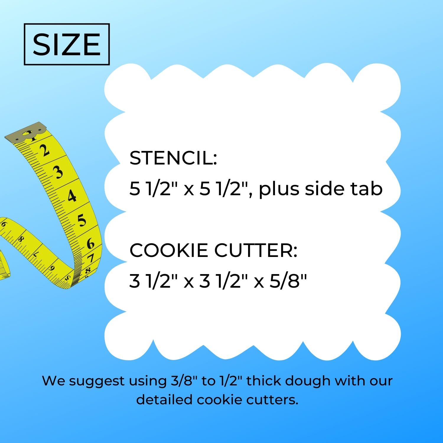 Baby Elephant Shower Gender Reveal Stencil and Cookie Cutter Decorating Set Made in USA LSC2558