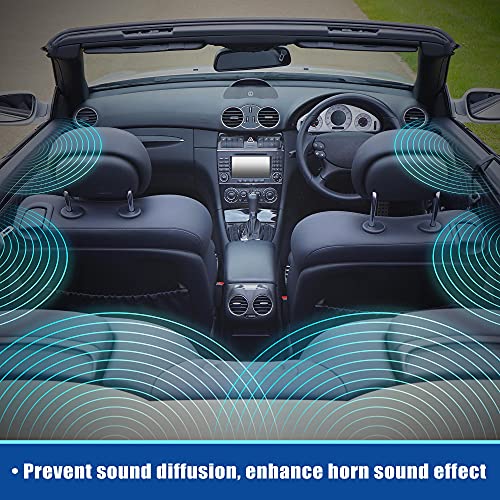 X AUTOHAUX 4 PCS Speaker Fast Rings 6" 6.5" 6.75 Inch Car Speaker Foam Baffles Enhancer System Sponge Car Horns Sponge Bass Blocker Kit for 6" to 6.75" Speakers