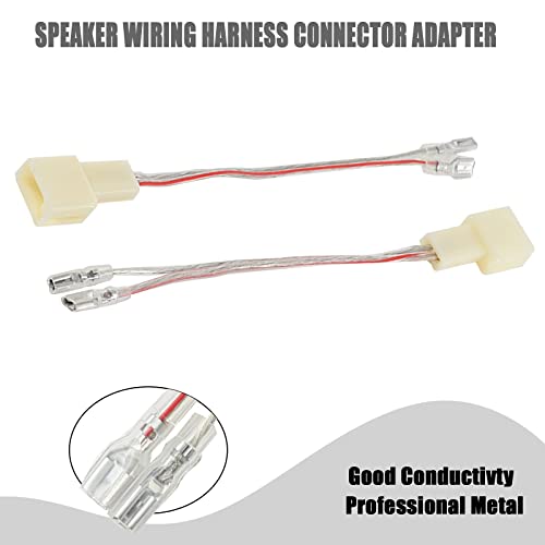 RED WOLF Replacement for 2000-2019 Toyota and Scion, Camry, 4Runner, Subaru 2012-2019 Car Door Speaker + Dash Tweeter Wire Adapter Connector Harness