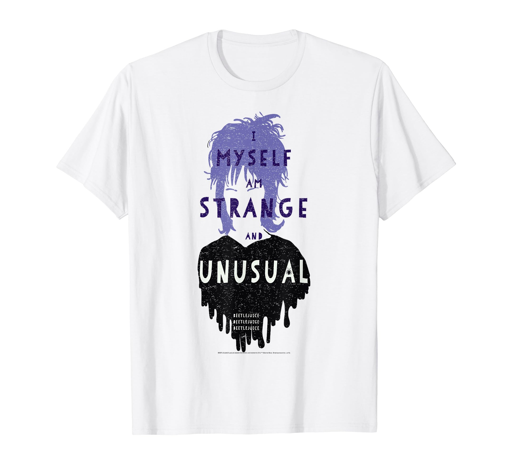 Beetlejuice Lydia Strange And Unusual Text Poster T-Shirt