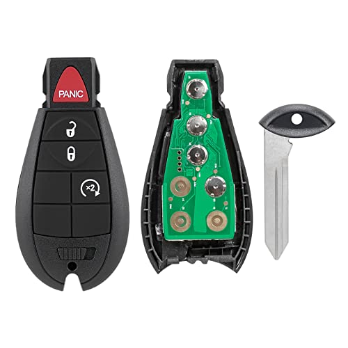 Remote Car Key for Dodge Ram 1500 2013 2014 2015 2016 2017 2018 2019 2020 2021 2500 3500 4500 5500 2013-2018 Pickup Truck Keyless Entry Remote Start Control GQ4-53T (Pack of 2)