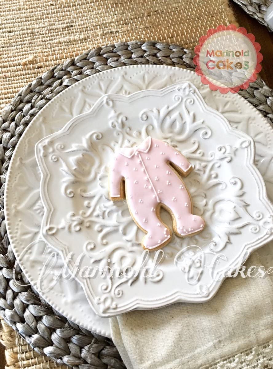 Mini Pajamas Footie Baby One Piece 2 Inch Cookie Cutter from The Cookie Cutter Shop – Tin Plated Steel Cookie Cutter