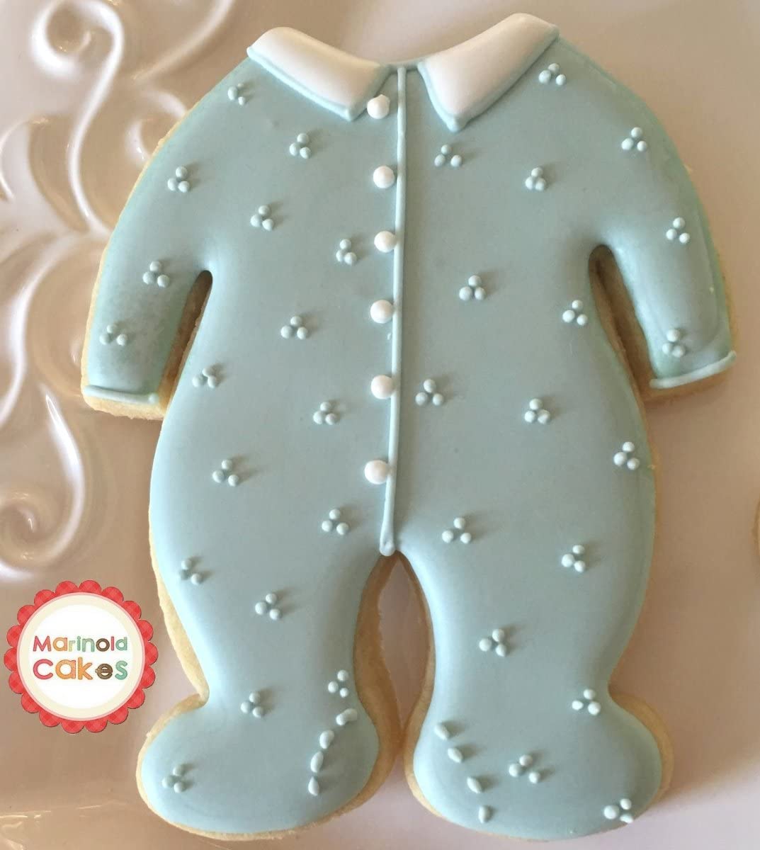 Mini Pajamas Footie Baby One Piece 2 Inch Cookie Cutter from The Cookie Cutter Shop – Tin Plated Steel Cookie Cutter