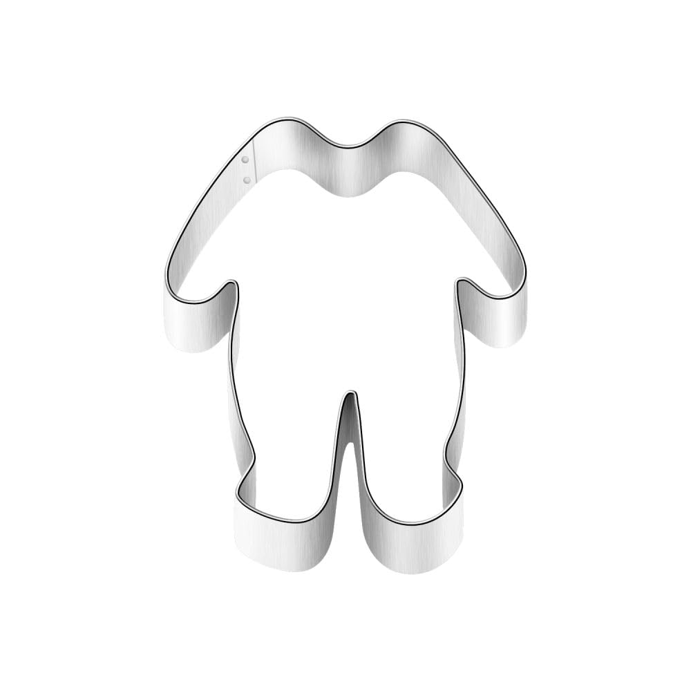 Mini Pajamas Footie Baby One Piece 2 Inch Cookie Cutter from The Cookie Cutter Shop – Tin Plated Steel Cookie Cutter