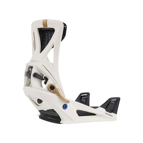 Burton Mens' Step On Genesis Re:Flex Snowboard Bindings (White/Gold, Medium (8.5-10.5))