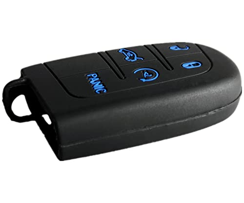 Smart Key Fob Cover Remote Case Keyless Protector Jacket for Jeep Grand Cherokee Dodge Challenger Charger Dart Durango Journey Chrysler 300