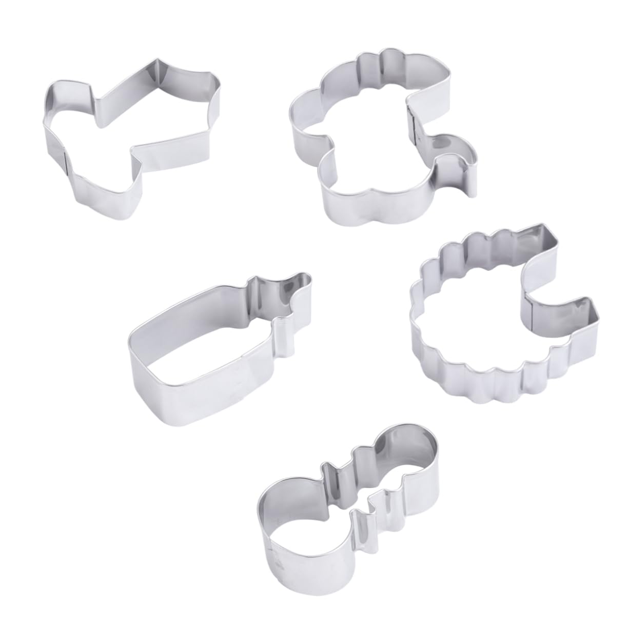 Abaodam Kids Kits Diy Chocolate Cutter Baby Shower Chocolate Metal Cookie Cutters Fruit Embossed Mini Cookie Biscuit Cutter Mould Baby Crackers Biscuit Mold Die Cutting Short Sleeve Child