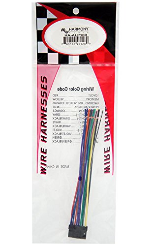 Compatible with Alpine CDE-9881 Aftermarket Stereo Radio Receiver Replacement Wire Harness Cable