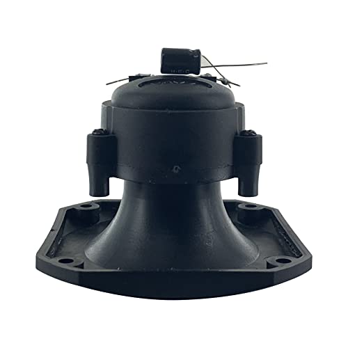 VOYZ 400 Watt 3.5β Piezo Super Horn Tweeters Aluminum Diaphragm 4-8 ohms - Black Housing with Capacitor 1 Pair (2pcs) (PET-1943)