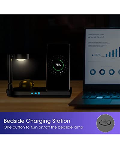 Wireless Charger Samsung, 3 in 1 Flodable Wireless Charging Station for Samsung Galaxy S22/S21/S20, Z Flip, Z Fold Series, Samsung Watch Charger for Galaxy Watch 5/4/3/Active 2, Galaxy Buds 2/Pro/+