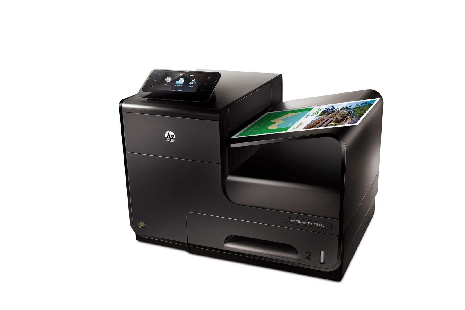HP Officejet Pro X551DW Inkjet Printer - Color - 2400 x 1200 dpi Print - Plain Paper Print - Desktop (CV037A) (Renewed)