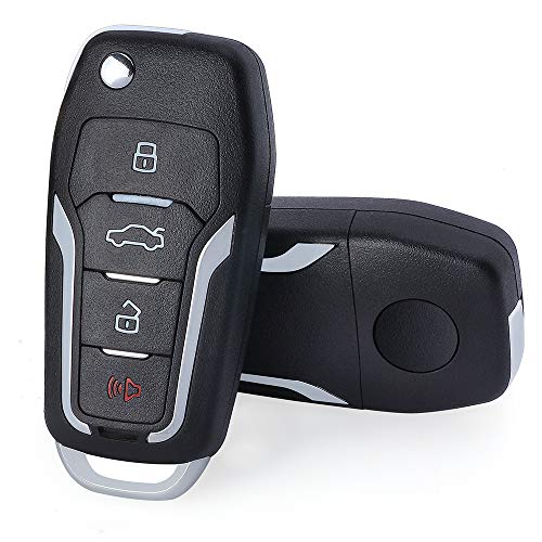 Keymall Keyless Entry Replacement Upgraded Flip Remote Car Key Fob 315MHz 4D63 80 Bit Chip for Ford Lincoln Mazda Mercury, OUCD6000022