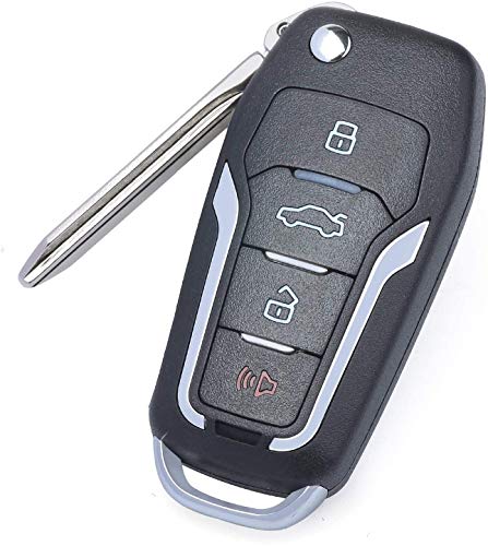 Keymall Keyless Entry Replacement Upgraded Flip Remote Car Key Fob 315MHz 4D63 80 Bit Chip for Ford Lincoln Mazda Mercury, OUCD6000022