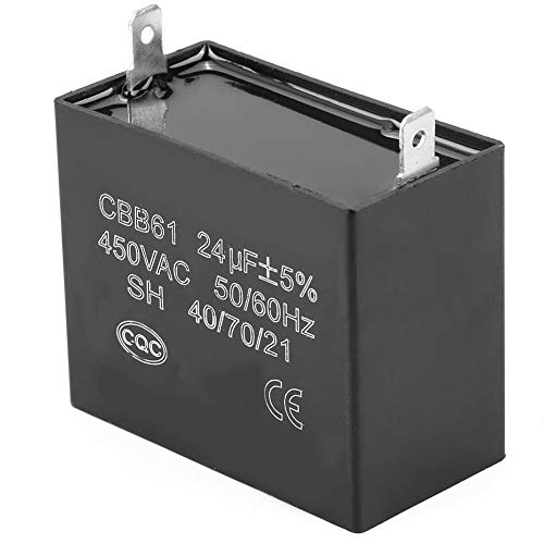 CBB61 Capacitor CBB61 Generator Capacitor, 24uf Starting Capacitor for 400/350/300/250VAC Brushless Gas and Diesel Generators