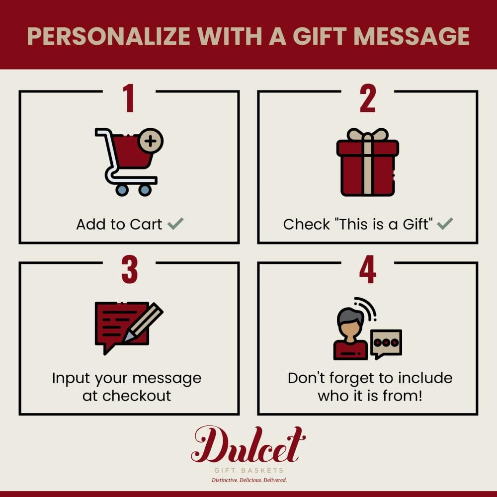 Dulcet Gift Baskets Congratulations Celebration Delightful Cookie Gift Box Assortment with Traditional Black and White - Sprinkle Cookies, - Assorted Flavors Gift for Holidays, Birthday, Baby Shower or Office Gaterings for Men & Women
