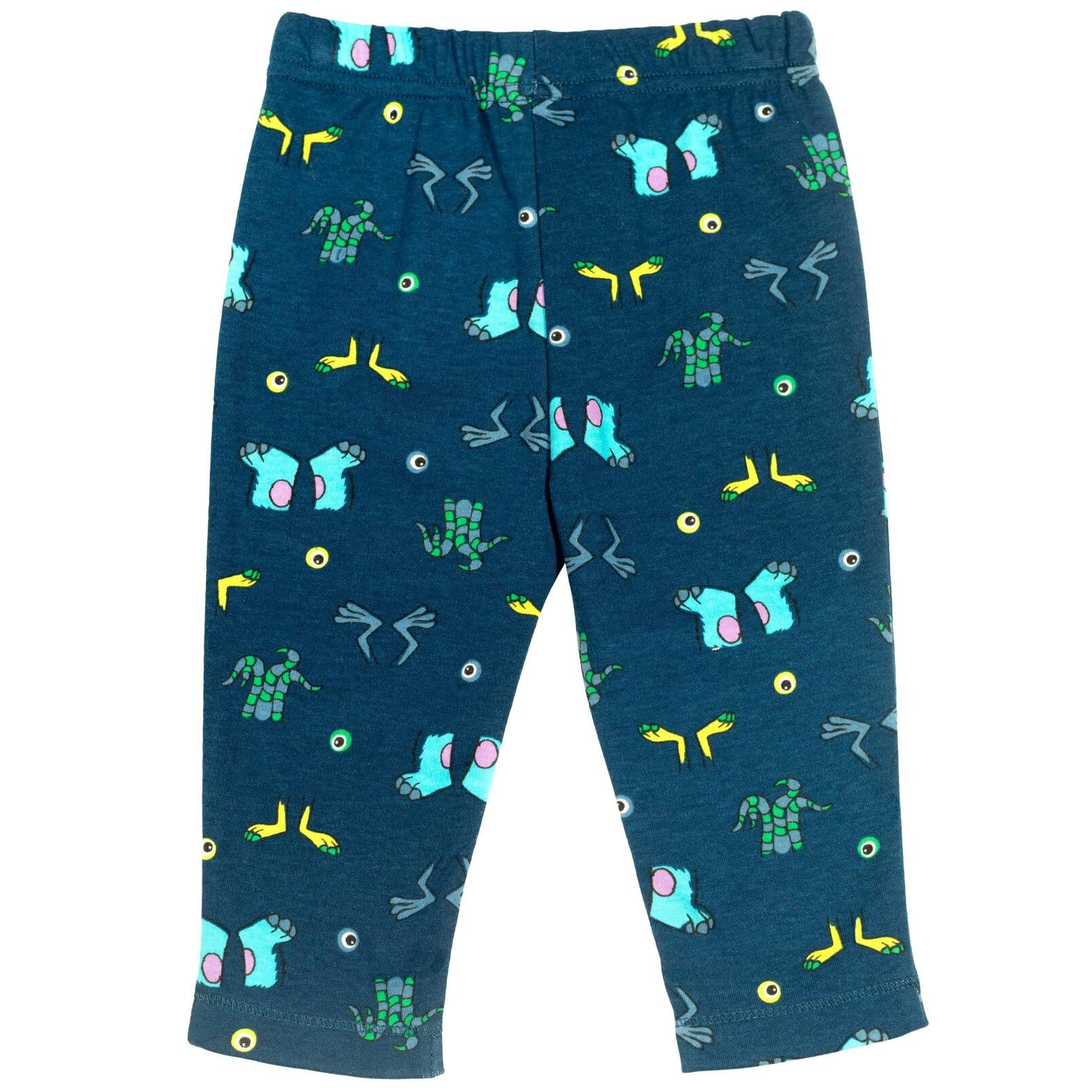 Disney Pixar Monsters Inc. Mike Infant Baby Boys 3 Piece Outfit Set: Bodysuit Pants Hat Blue/Green 12 Months