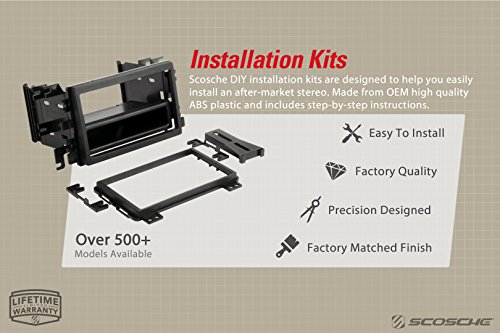 SCOSCHE UDEB Universal Under Dash Enclosure Kit,black