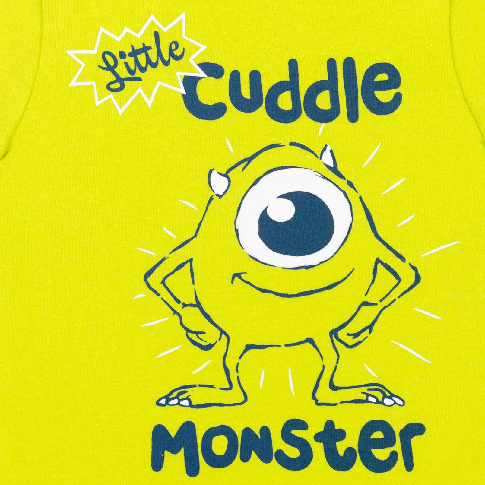 Disney Pixar Monsters Inc. Mike Infant Baby Boys 3 Piece Outfit Set: Bodysuit Pants Hat Blue/Green 12 Months