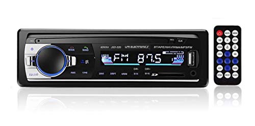 Car Stereo Radio 60Wx4 Output Bluetooth FM MP3 Stereo Radio Receiver Aux with USB SD and Remote Control L-JSD-520