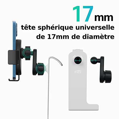 FICS IONIQ 5 Mobile Phone Holder β Designed to Fit Perfectly Only in The Hyundai IONIQ 5 β Supports iPhone SE, 12, 13, 14, 14 Max/Galaxy/Razr