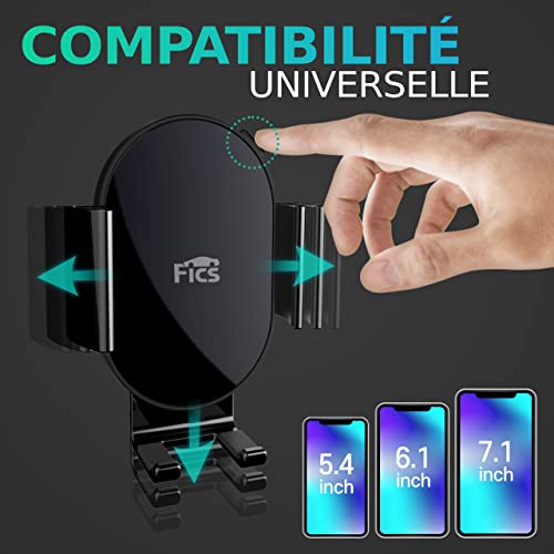FICS IONIQ 5 Mobile Phone Holder β Designed to Fit Perfectly Only in The Hyundai IONIQ 5 β Supports iPhone SE, 12, 13, 14, 14 Max/Galaxy/Razr