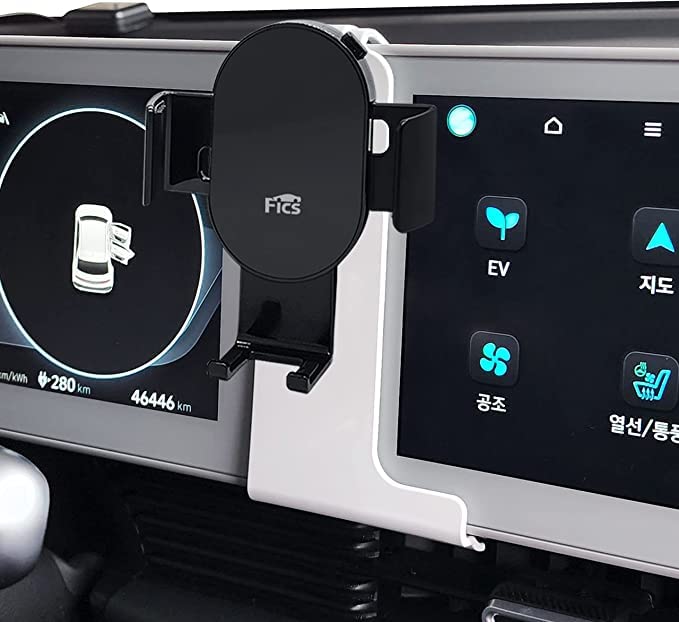 FICS IONIQ 5 Mobile Phone Holder β Designed to Fit Perfectly Only in The Hyundai IONIQ 5 β Supports iPhone SE, 12, 13, 14, 14 Max/Galaxy/Razr