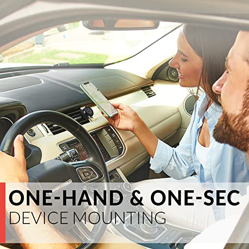 New 2023 Magnetic Cell Phone Holder for Car Vent - for Any Smartphone (iPhone, Android, GPS) | Stylish All-Metal One-Hand & One-Sec Phone Mount for Car, 100 to Safeness & Comfort