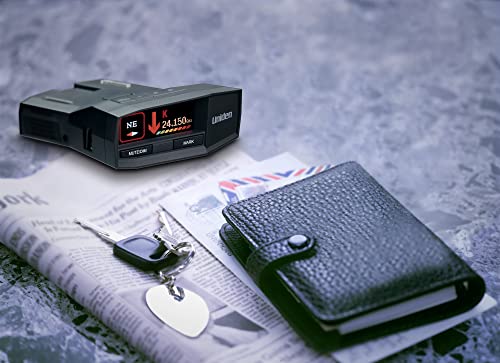 UNIDEN R8 Extreme Long-Range Radar/Laser Detector, Dual-Antennas Front & Rear Detection w/Directional Arrows, Built-in GPS w/Real-Time Alerts, Voice Alerts, Red Light Camera and Speed Camera Alerts