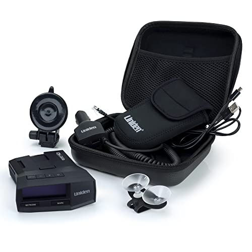 UNIDEN R8 Extreme Long-Range Radar/Laser Detector, Dual-Antennas Front & Rear Detection w/Directional Arrows, Built-in GPS w/Real-Time Alerts, Voice Alerts, Red Light Camera and Speed Camera Alerts