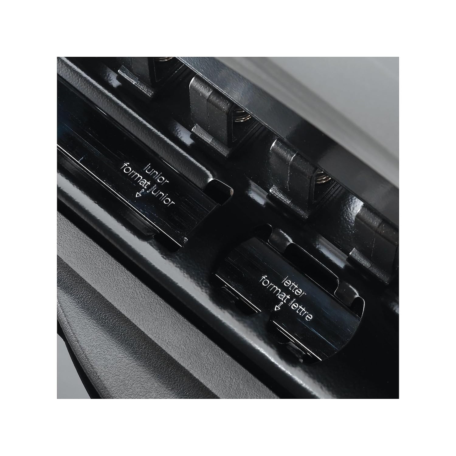 Staples Arc Desktop Paper Punch, 8-Sheet Capacity, Black & Gray